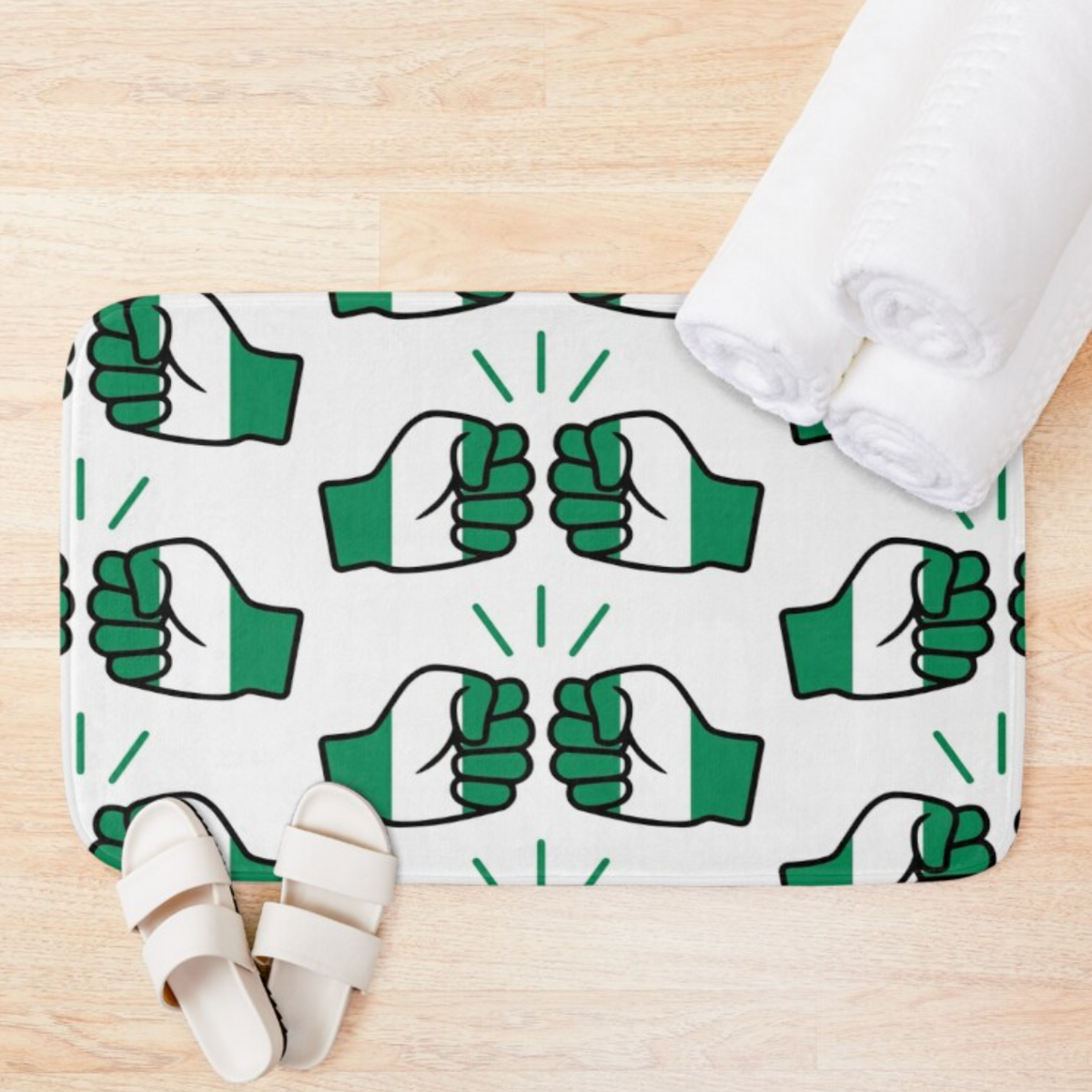 We Run Tings, Nigeria, Bath Mat – Chief Clothing
